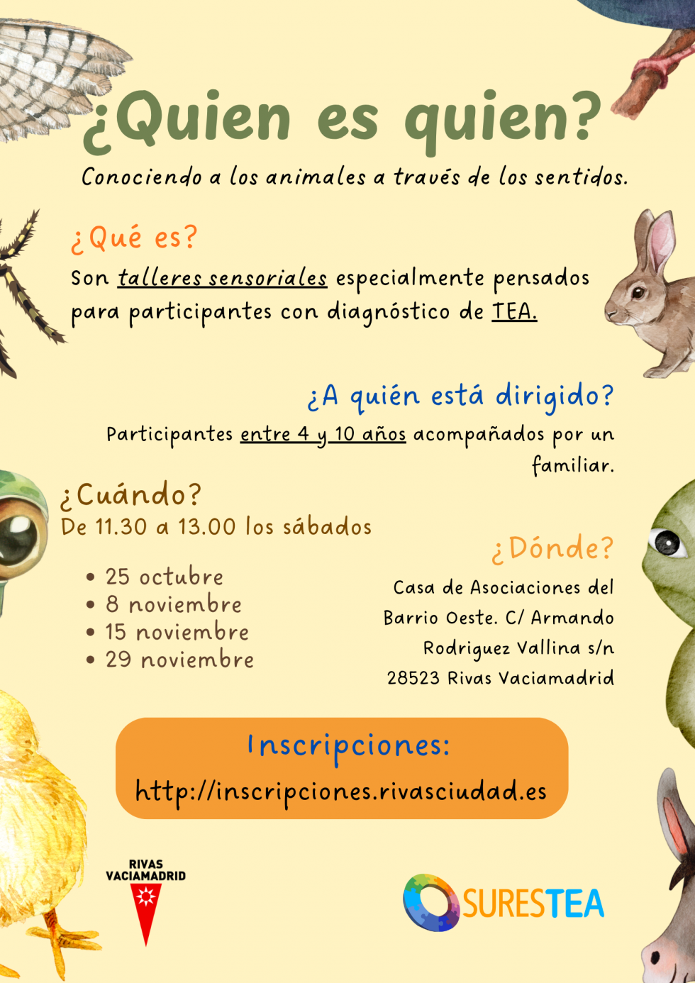 ¿Quién es quién? Conociendo a los animales a través de los sentidos ...